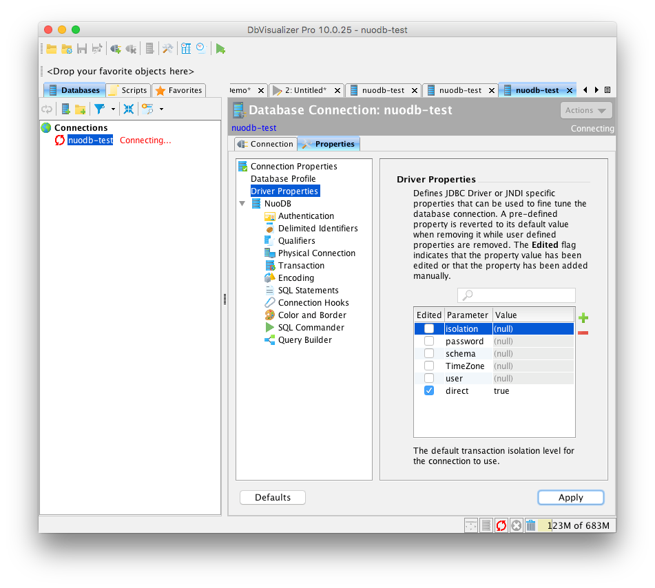 Running Nuodb In Docker Part 3 How To Use Common Sql Execution Gui Tools With Nuodb