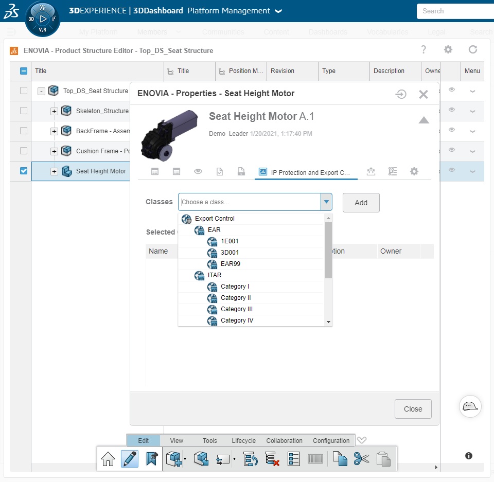 ENOVIA Tips and Tricks: IP Protection Widget Classification - Dassault ...