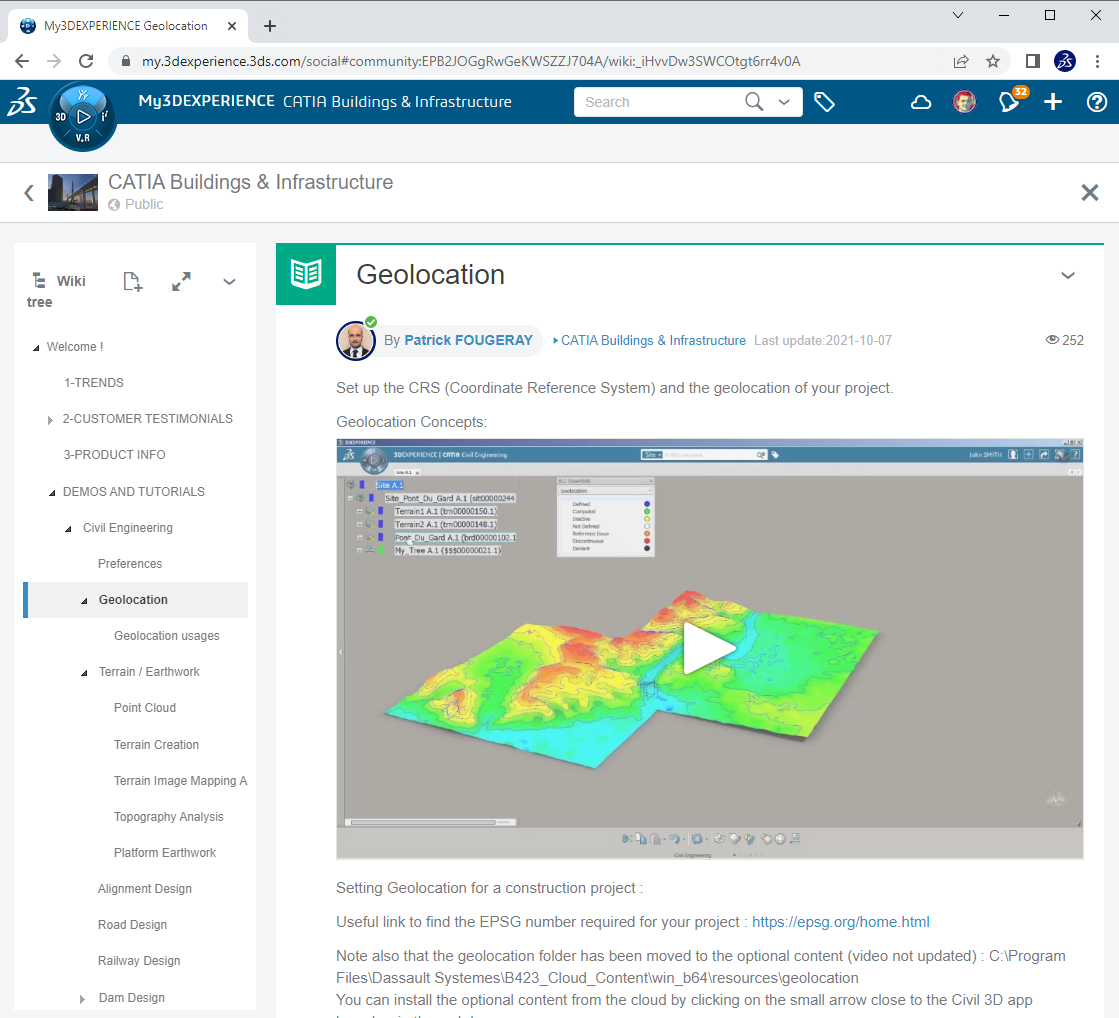 CATIA Tutorial - How to Set up the CRS (Coordinate Reference System ...