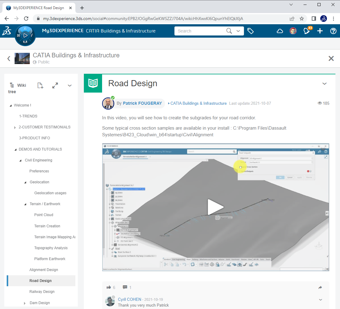 Road Design - Civil Engineering - CATIA Tutorial - Dassault Systèmes blog