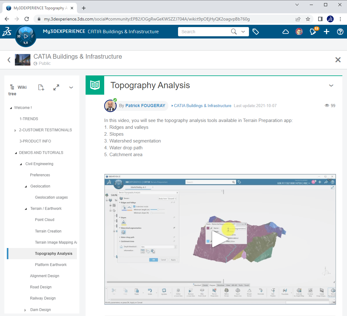 Topography Analysis - Civil Engineering - CATIA Tutorial - Dassault ...
