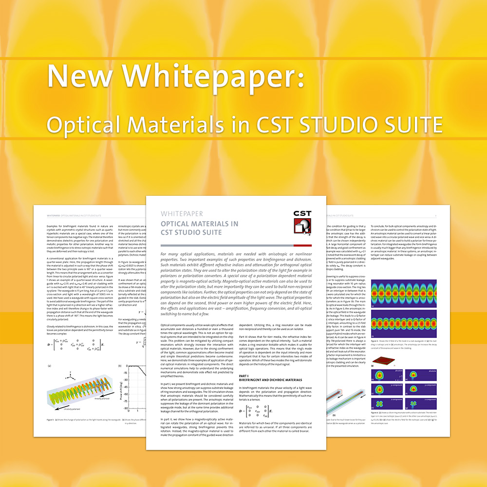 Optical Materials in CST STUDIO SUITE - Dassault Systèmes blog