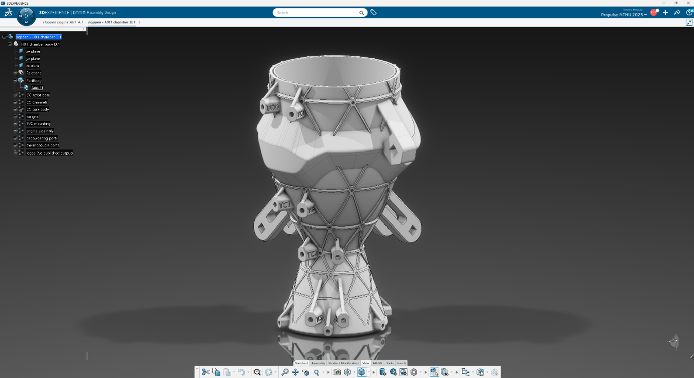 The design of rocket engines with CATIA Visual Scripting